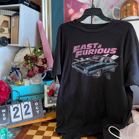 fast&farious | Shirts | Fast Furious Dodge Charger Movie Tshirt L ...